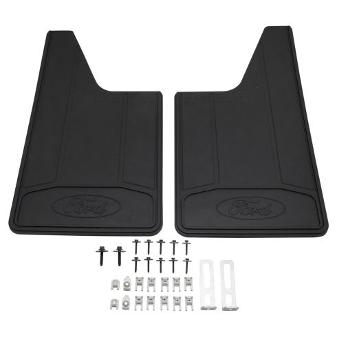 2011-16 Ford Front Splash Guard 2 Piece Set Ford OEM CL3Z-16A550-J