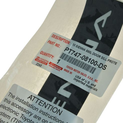 2011-15 Toyota Sienna Front Sill Plate Toyota OEM PT747-08100-DS