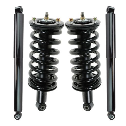 Nissan Titan Front & Rear 4 Piece Complete Shock Assembly & Shock ...