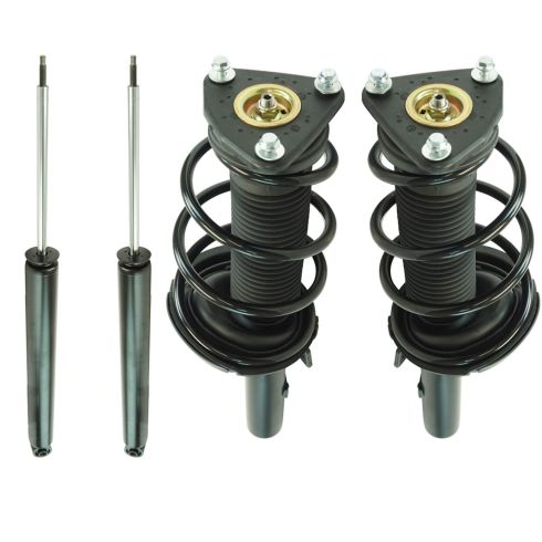 2012 Ford Focus L4 2.0L Front & Rear 4 Piece Complete Strut Assembly ...